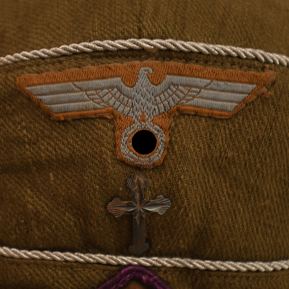 GERMAN WWII AFRIKAKORPS CHAPLAINS M.40 VISORED FIELD CAP – Regimentals ...
