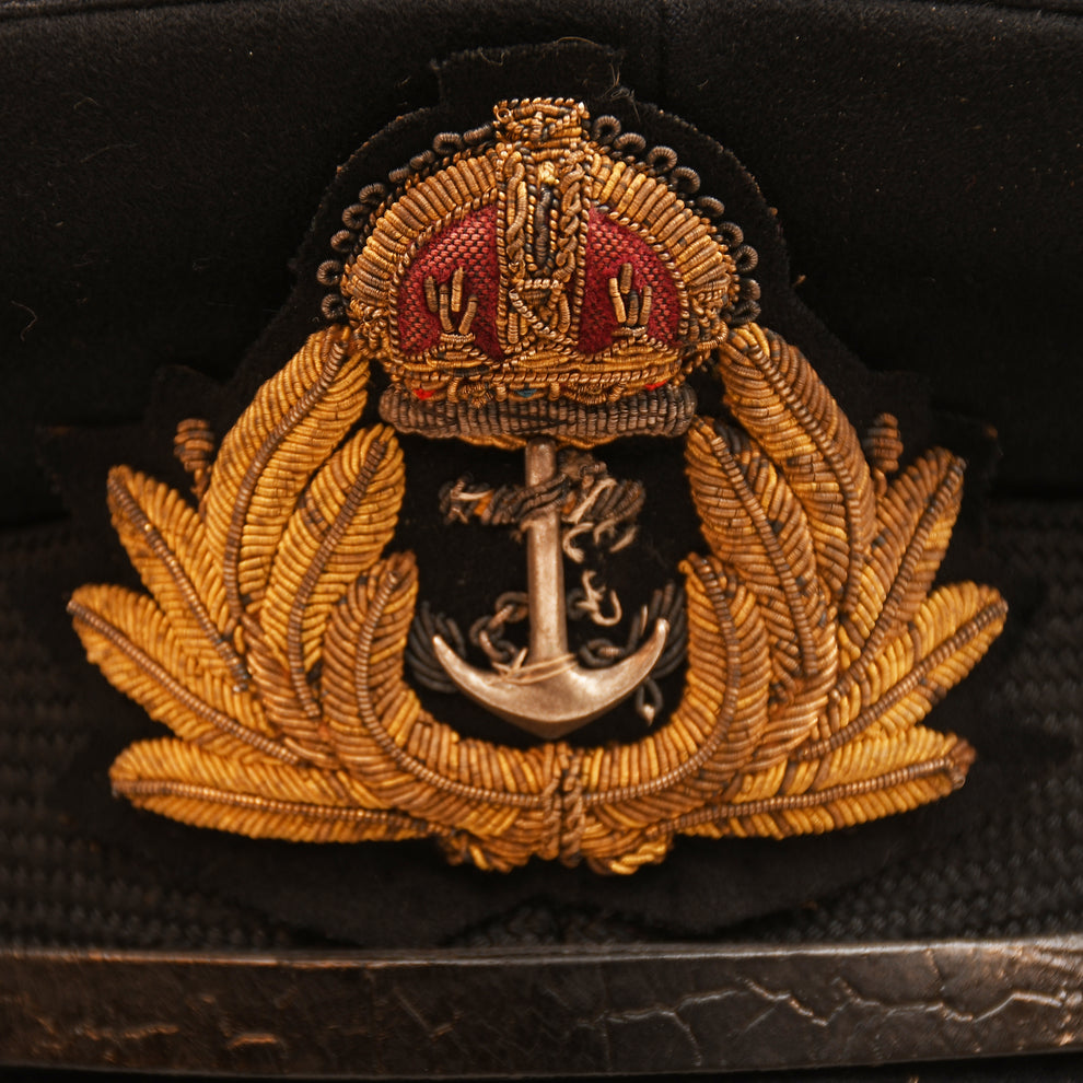 BRITISH WWII ROYAL NAVAL CAPTAIN AND ABOVE VISOR CAP – Regimentals ...