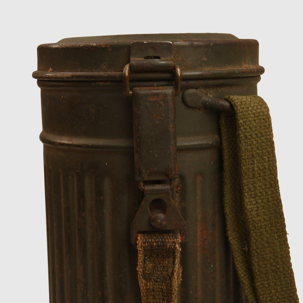 GERMAN WWII COMBAT GAS MASK CONTAINER AND STRAPS – Regimentals ...