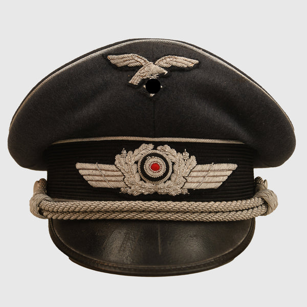 German WWII Luftwaffe Officers Visor Cap – Regimentals Militaria Museum
