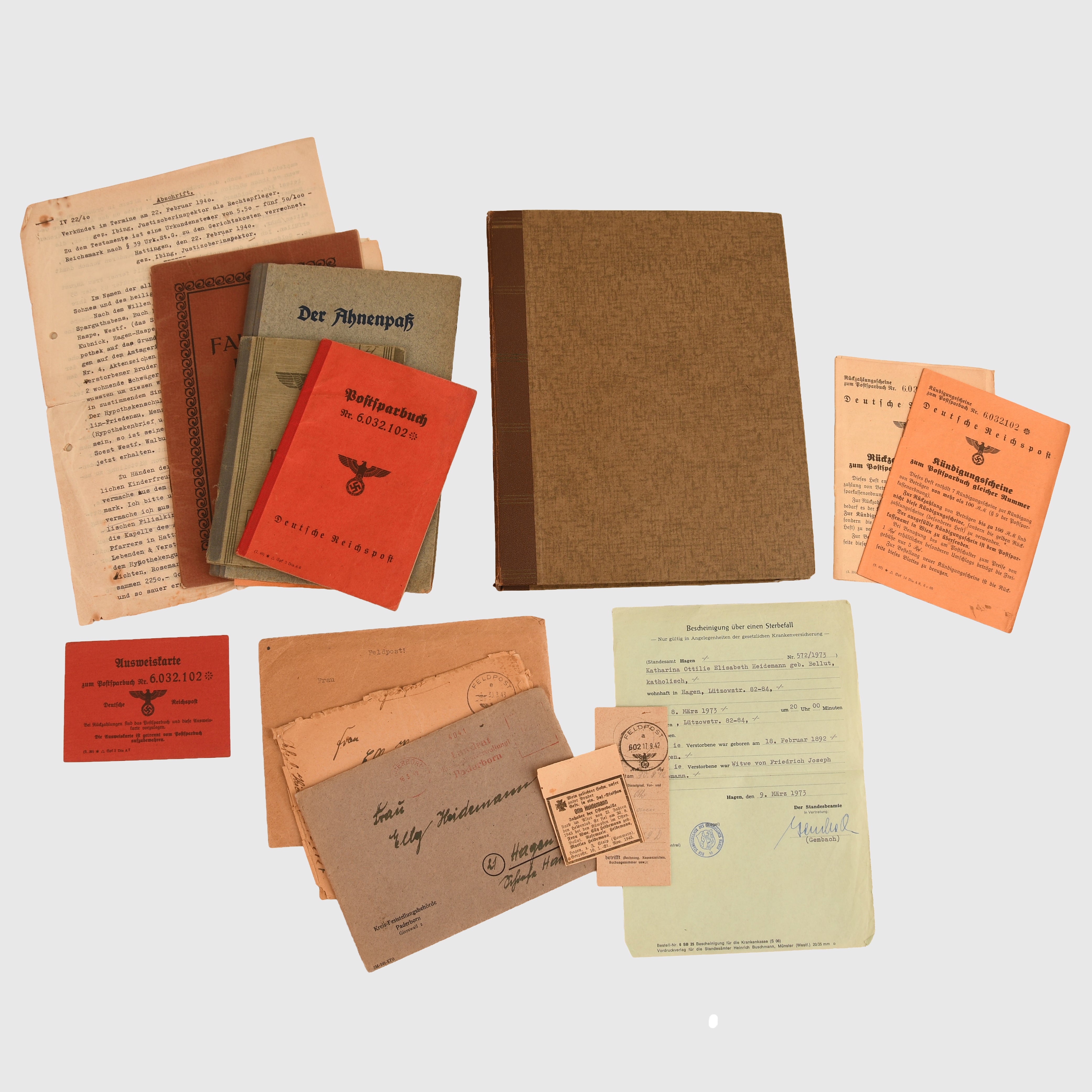German WWII Grossdeutschland Paperwork Grouping – Regimentals Militaria ...