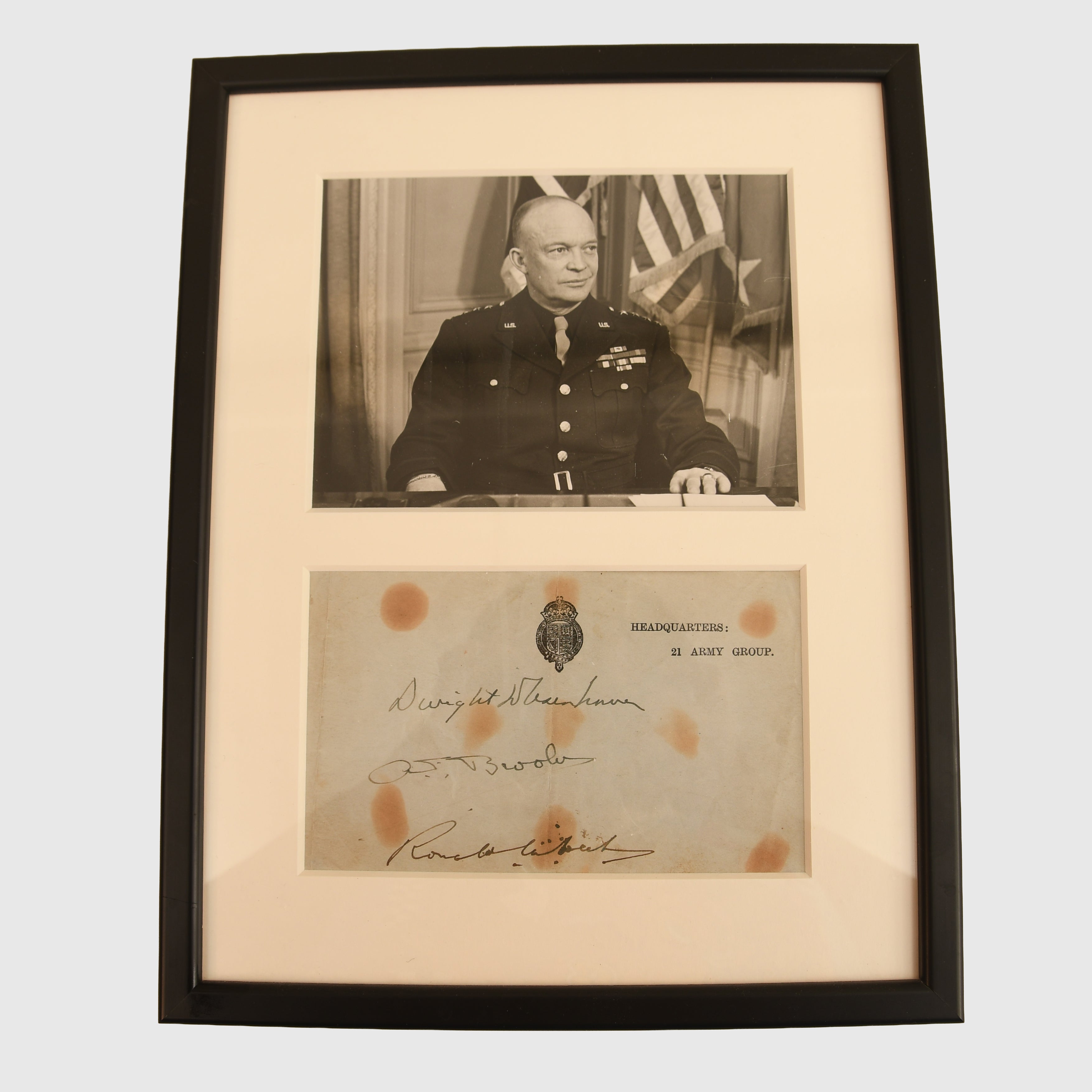 US WWII DWIGHT D. EISENHOWER SIGNATURE – Regimentals Militaria Museum
