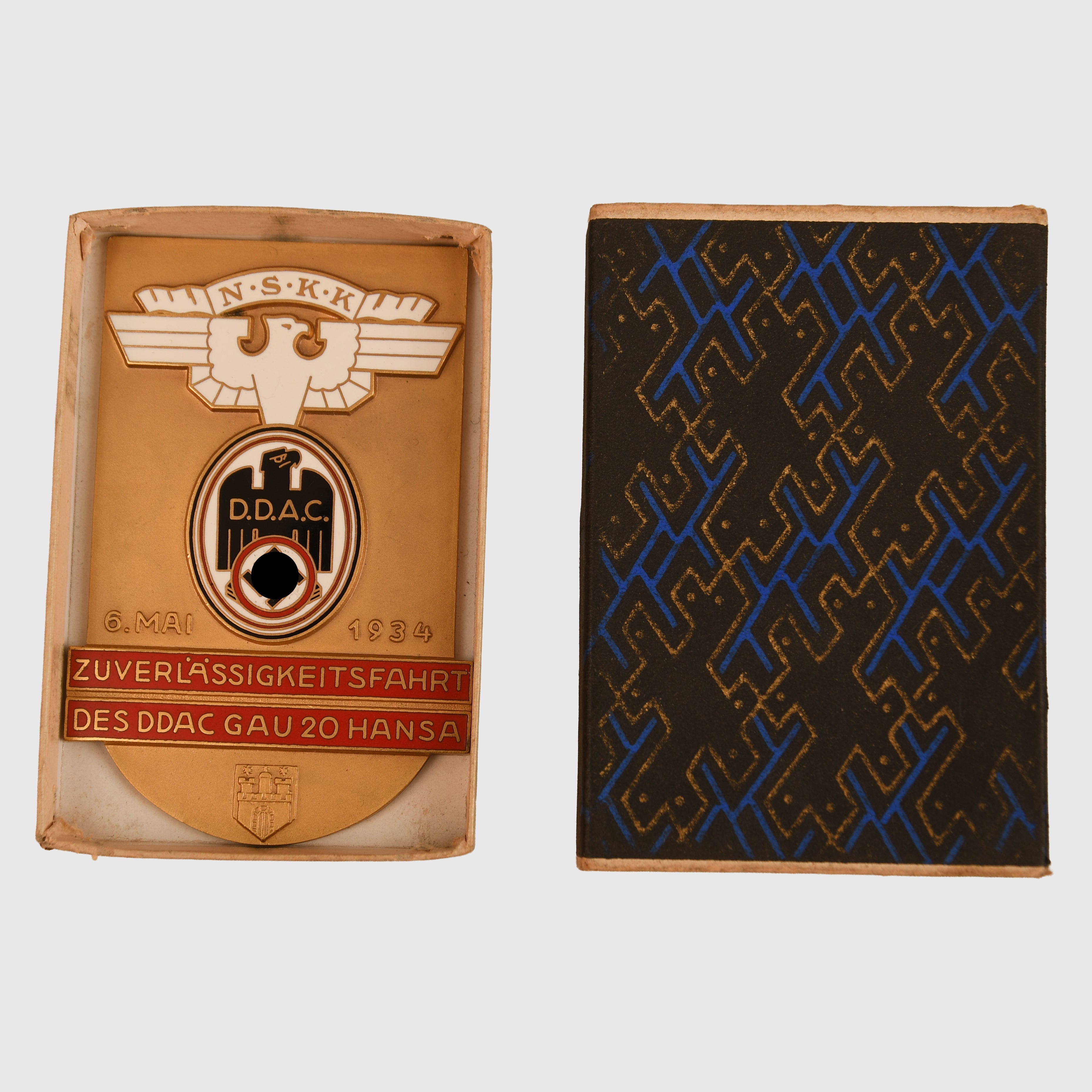 GERMAN WWII 1934 NSKK HANSA PLAQUE – Regimentals Militaria Museum
