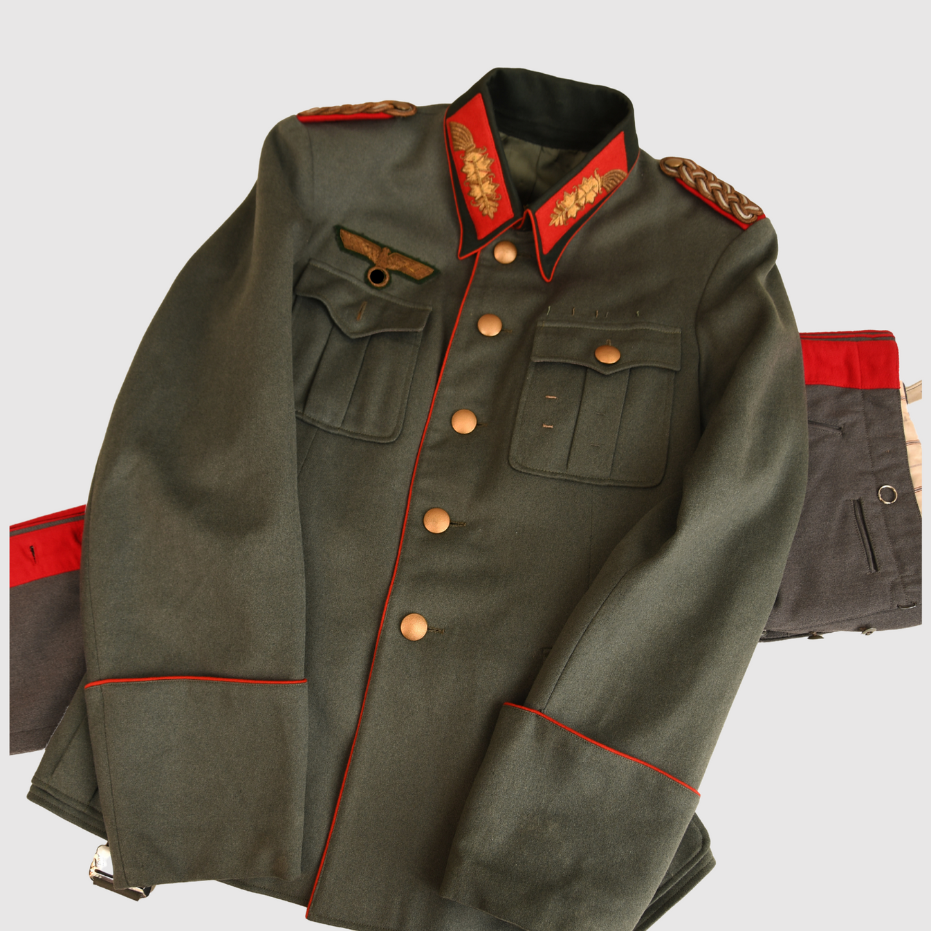 German WWII Army General’s Tunic and Breeches, Identified – Regimentals ...