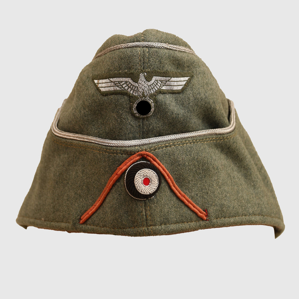 German WWII Panzer Officer’s Overseas Cap – Regimentals Militaria Museum