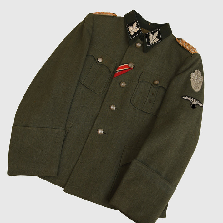 German WWII Waffen-SS Brigadeführer’s Field-Grey Combat Tunic ...