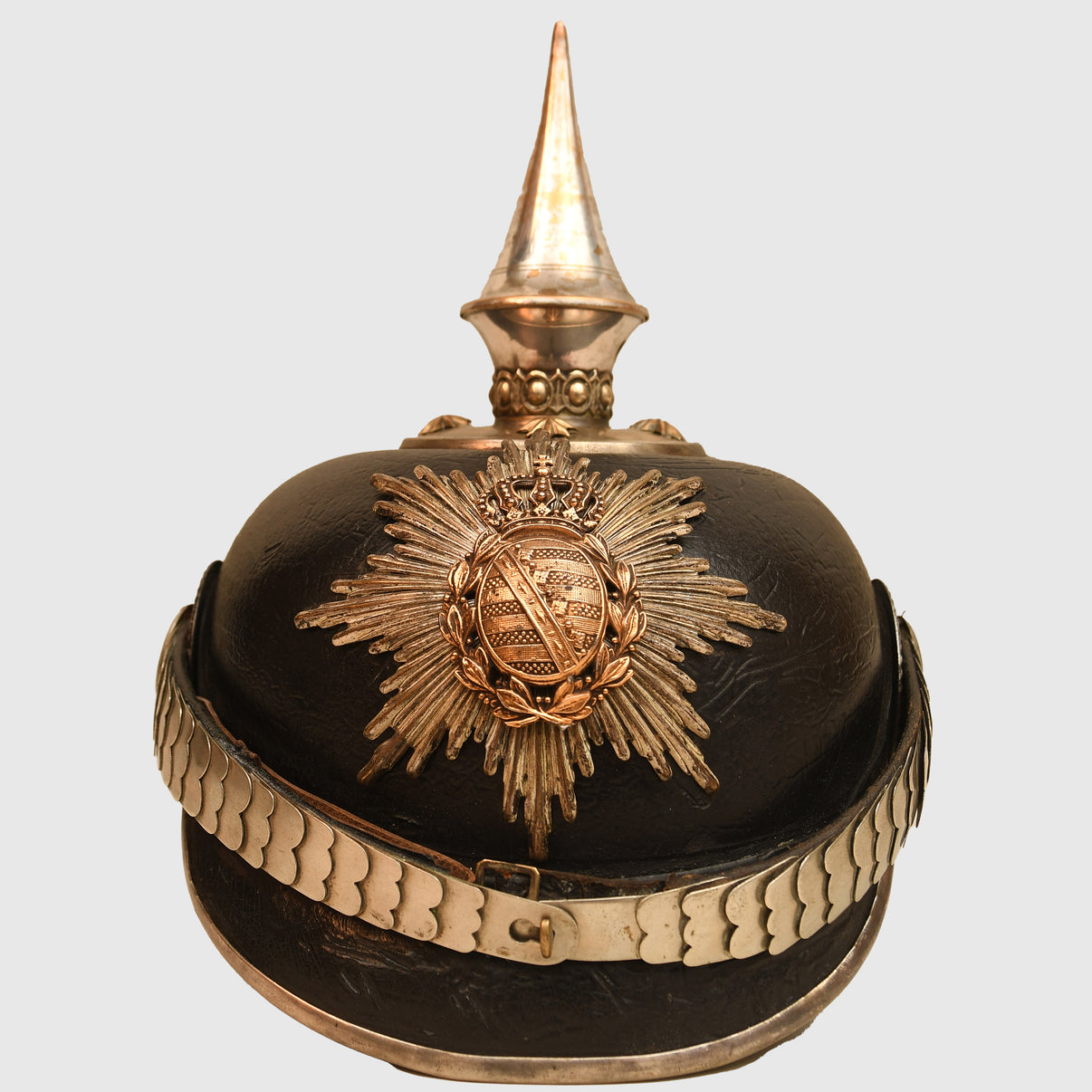 German WWI Saxon Leib Grenadier Regiment No.100 Officers Pickelhaube ...